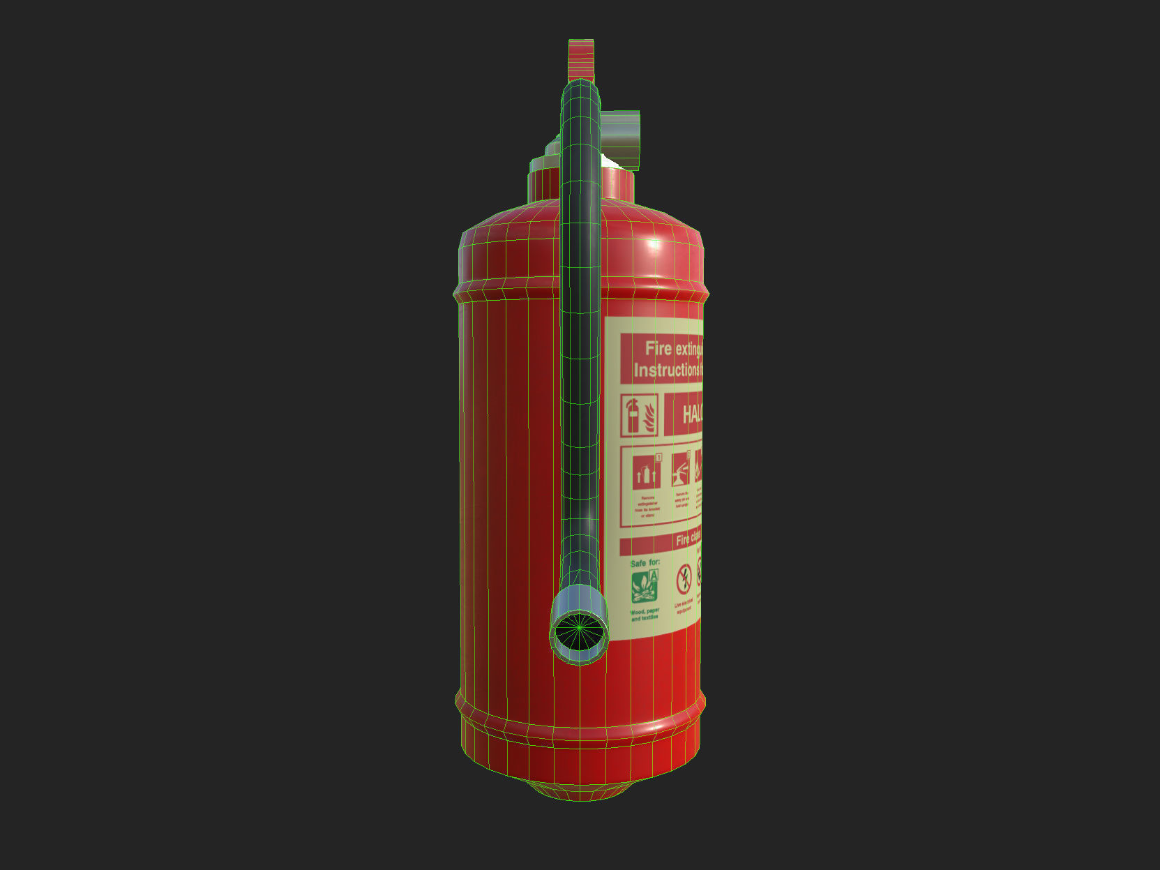 3D model Fire extinguisher - Halon VR / AR / low-poly | CGTrader