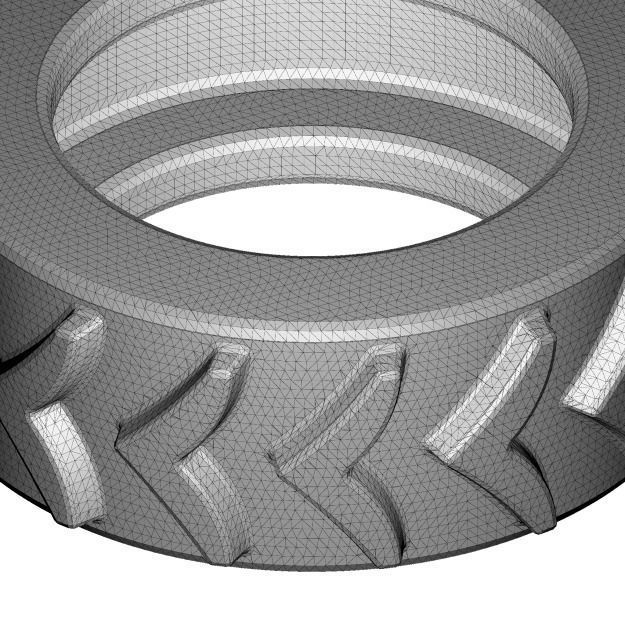 Kids Tractor Tyre 3D model 3D printable | CGTrader