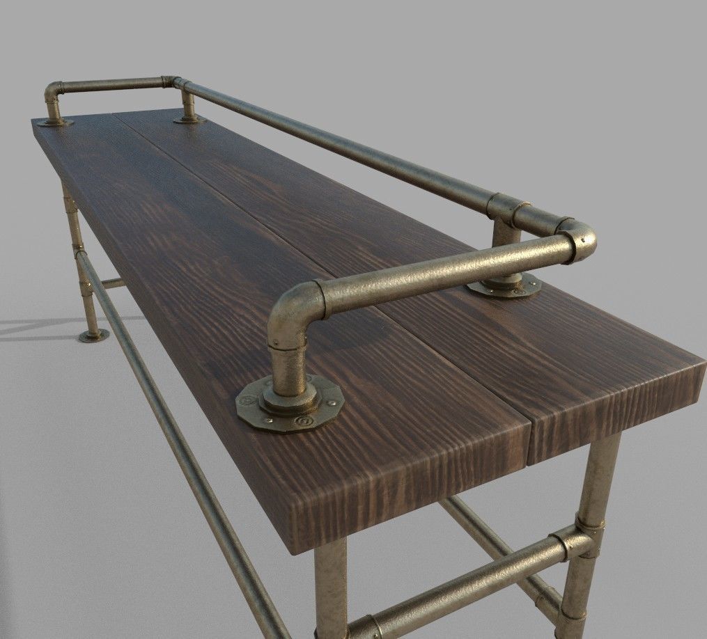 3D model Bar Table PBR VR / AR / low-poly | CGTrader