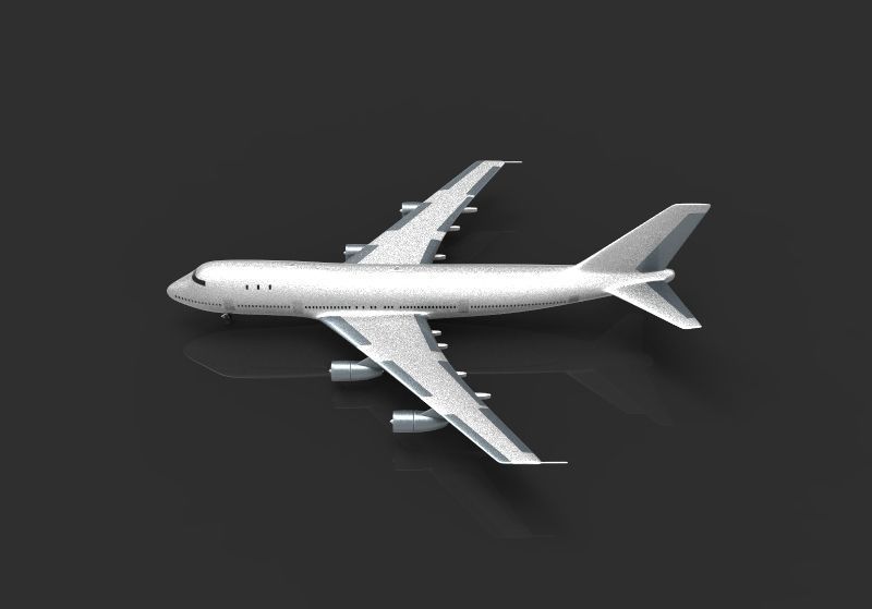 Surface model of Boeing 747 b 3D model rigged | CGTrader