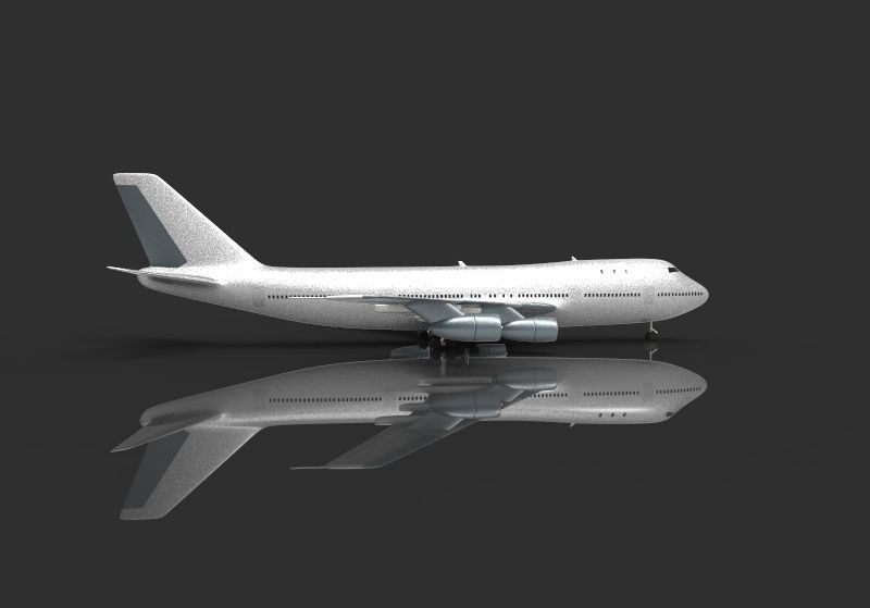 Surface model of Boeing 747 b 3D model rigged | CGTrader