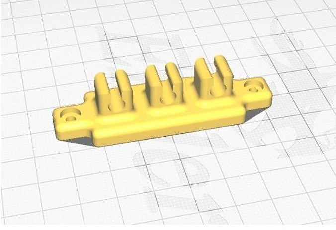 cable holder 3D model 3D printable | CGTrader