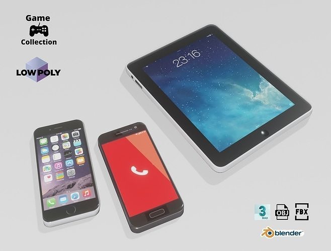 3D model Smartphones and tablet VR / AR / low-poly | CGTrader