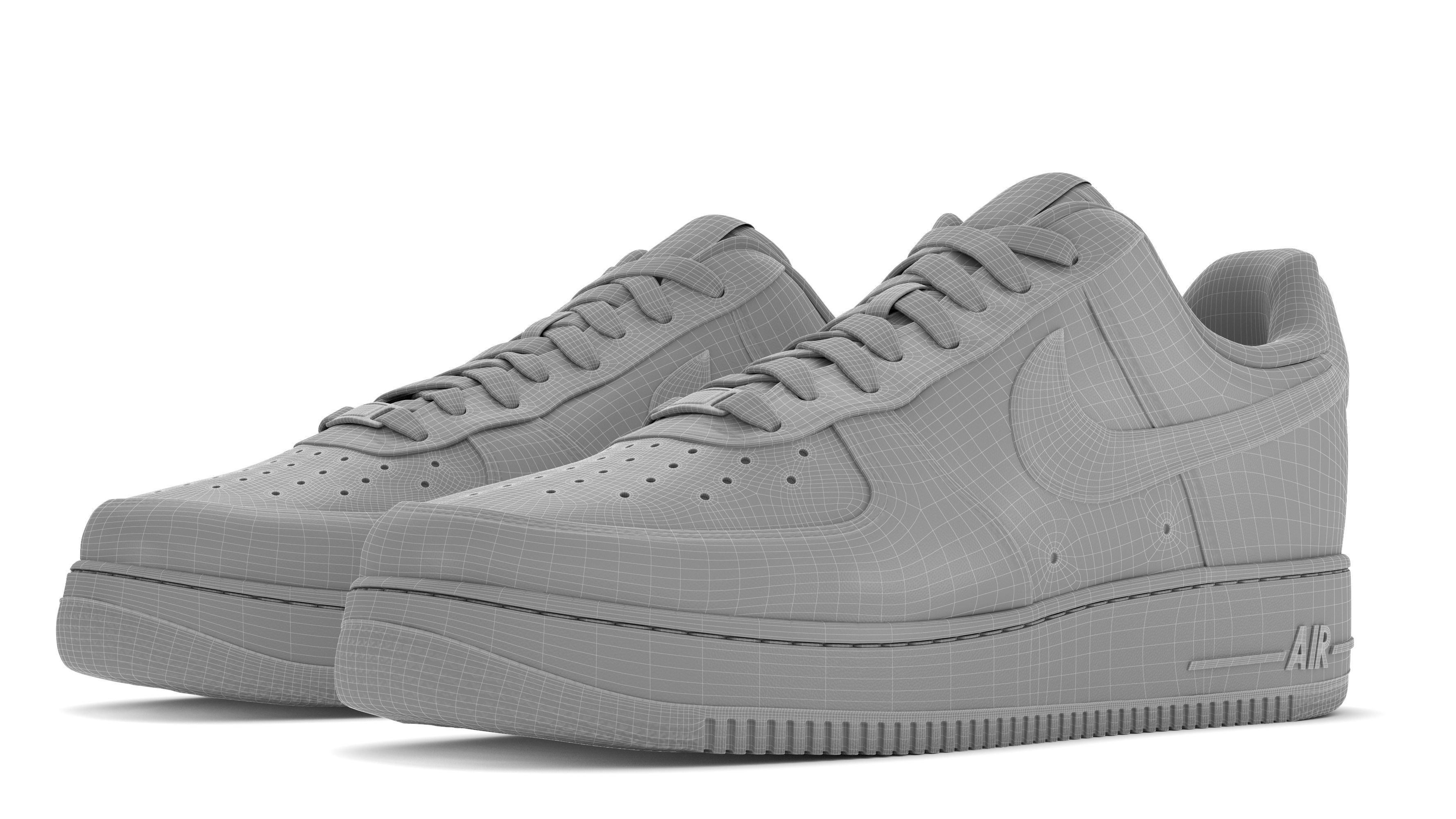 3D model Air Force 1 Low Nike PBR VR / AR / low-poly | CGTrader