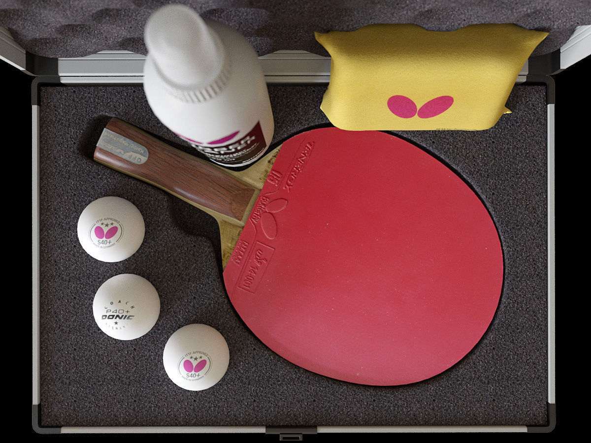 Table tennis equipment 3D model | CGTrader