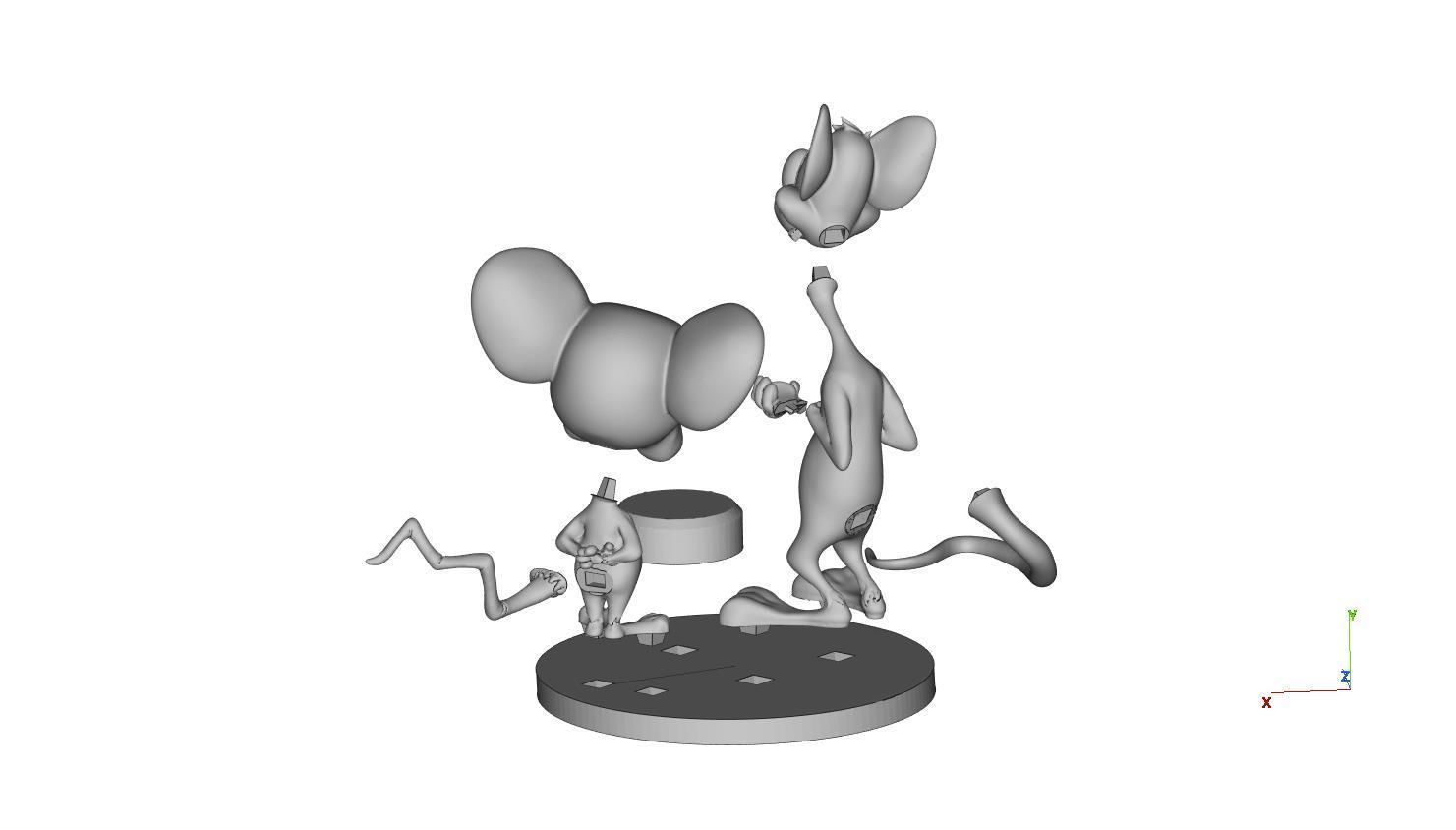 Pinky and The Brain 3D model 3D printable | CGTrader