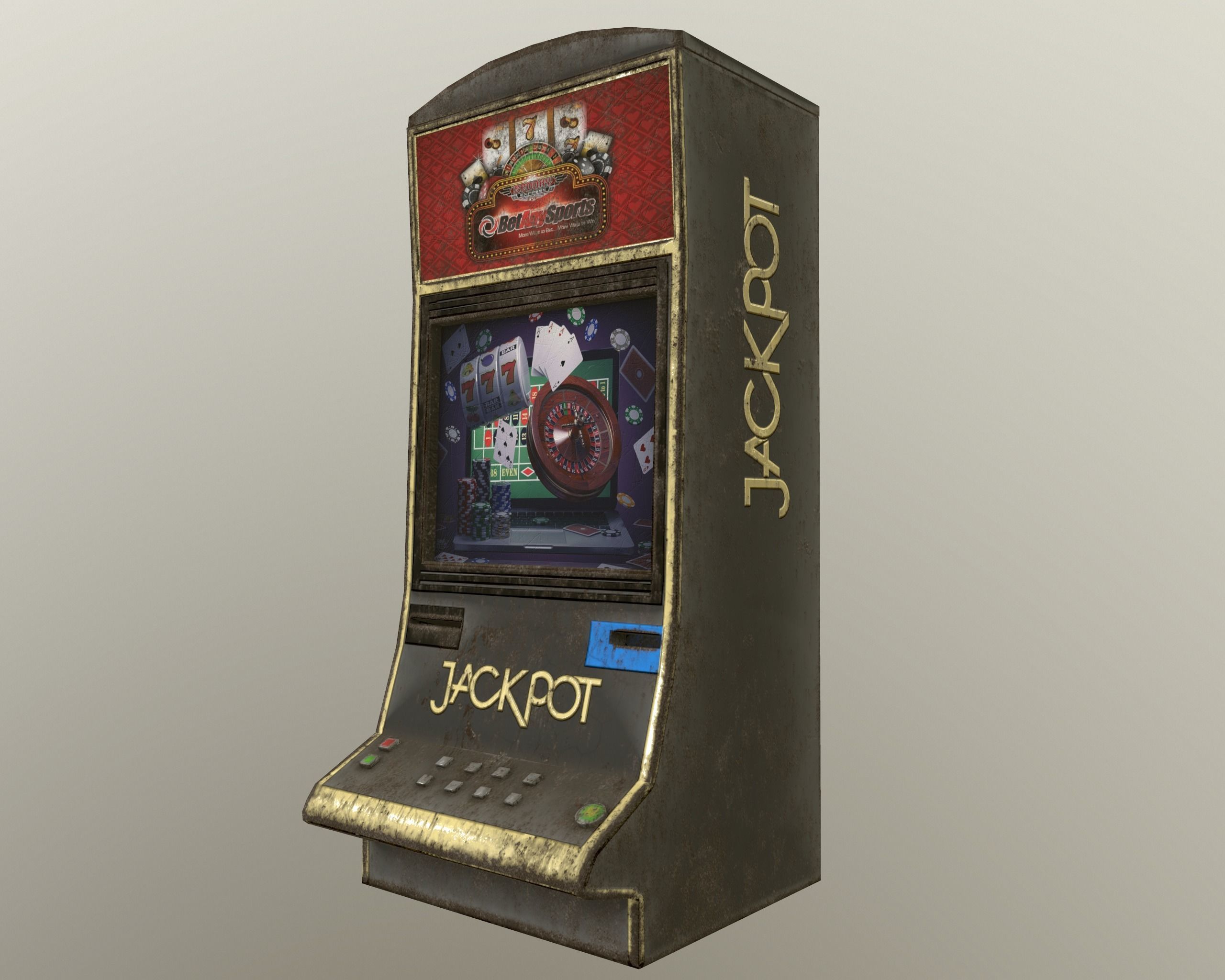 3D model Slot Machines low poly VR / AR / low-poly | CGTrader