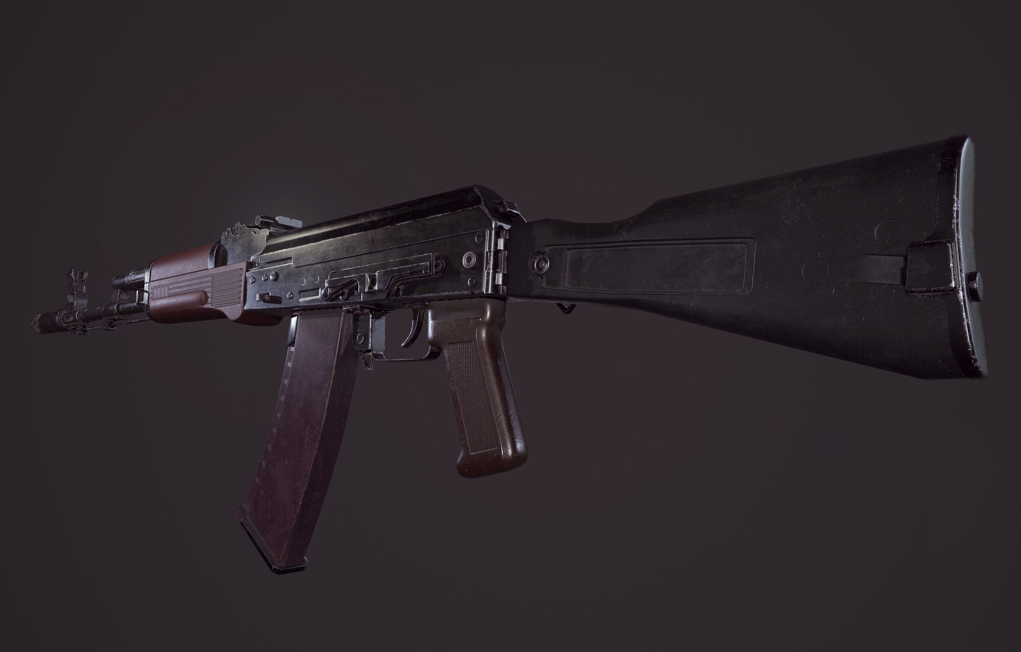 3D model AK 74M VR / AR / low-poly | CGTrader