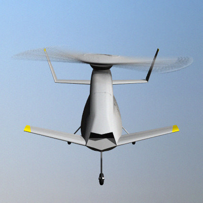X-50A Dragonfly UAV 3D Model LWO LW LWS | CGTrader.com