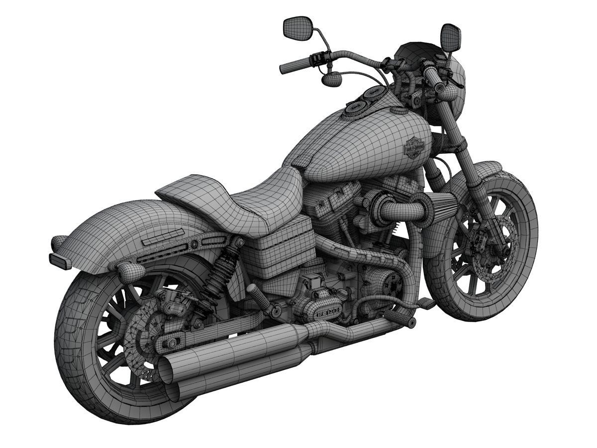 Harley-Davidson FXDL Dyna Low Rider S 2016 3D model | CGTrader