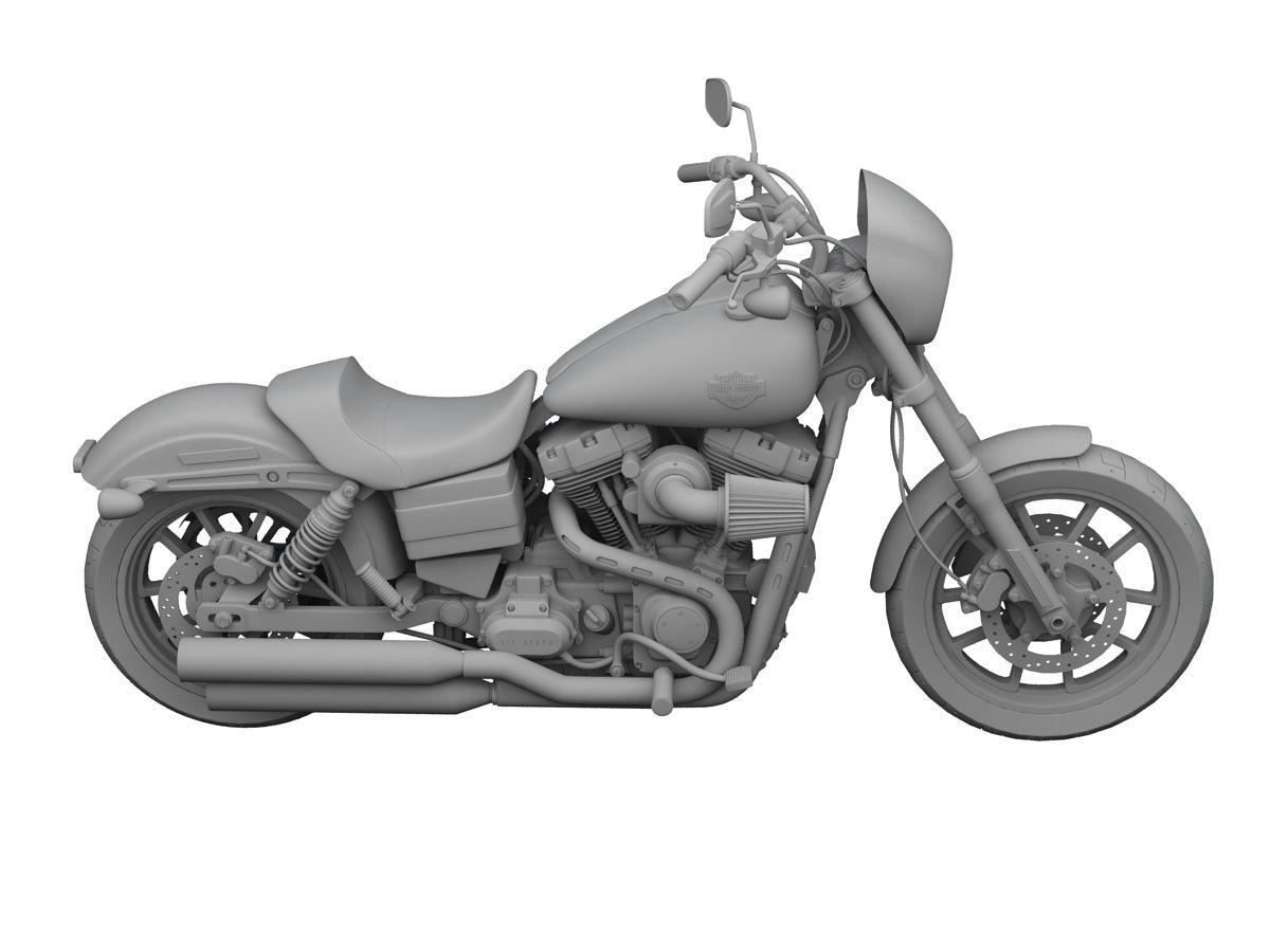 Harley-Davidson FXDL Dyna Low Rider S 2016 3D model | CGTrader