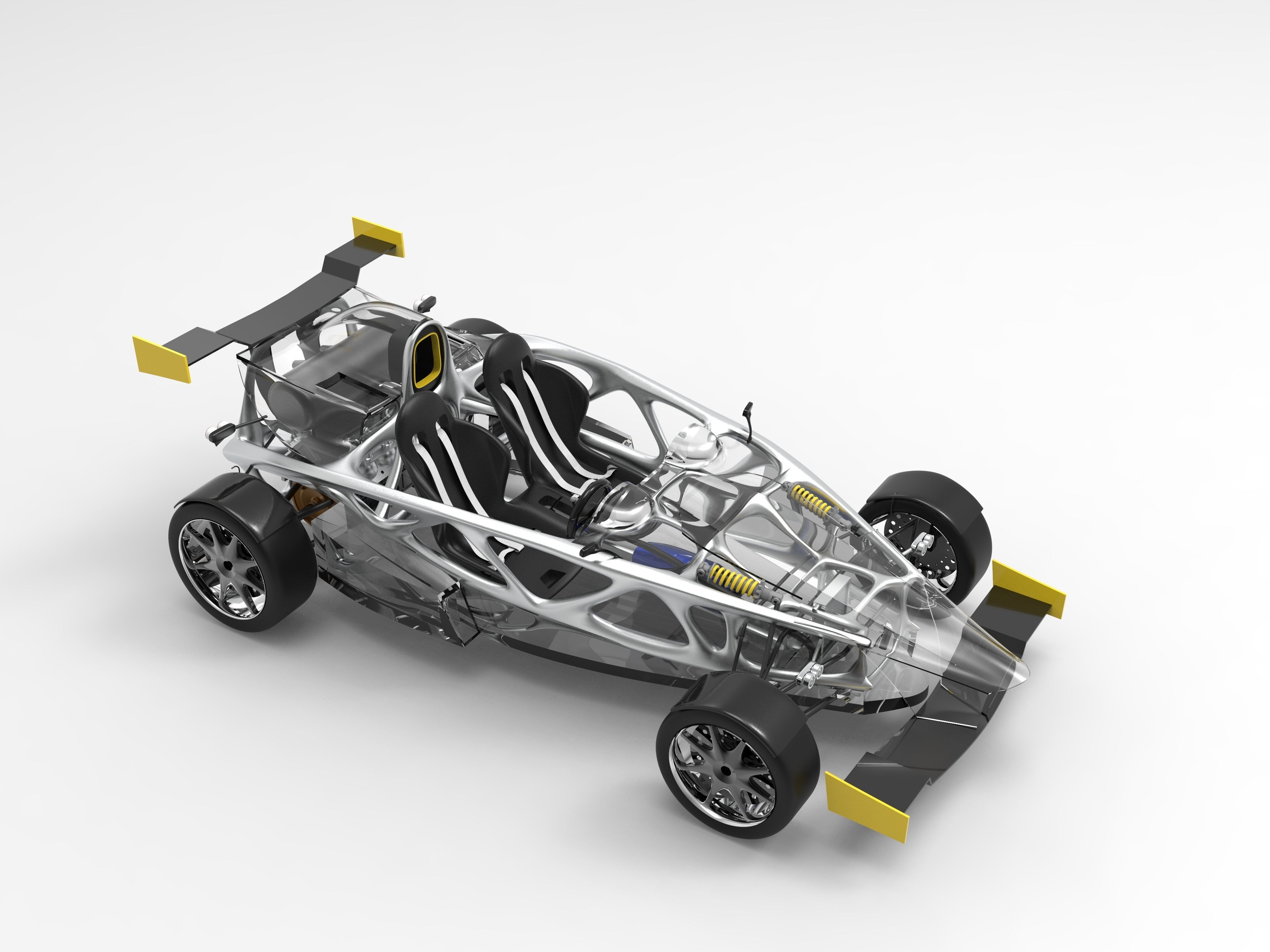 Ariel Atom generative design chassis 3D model | CGTrader