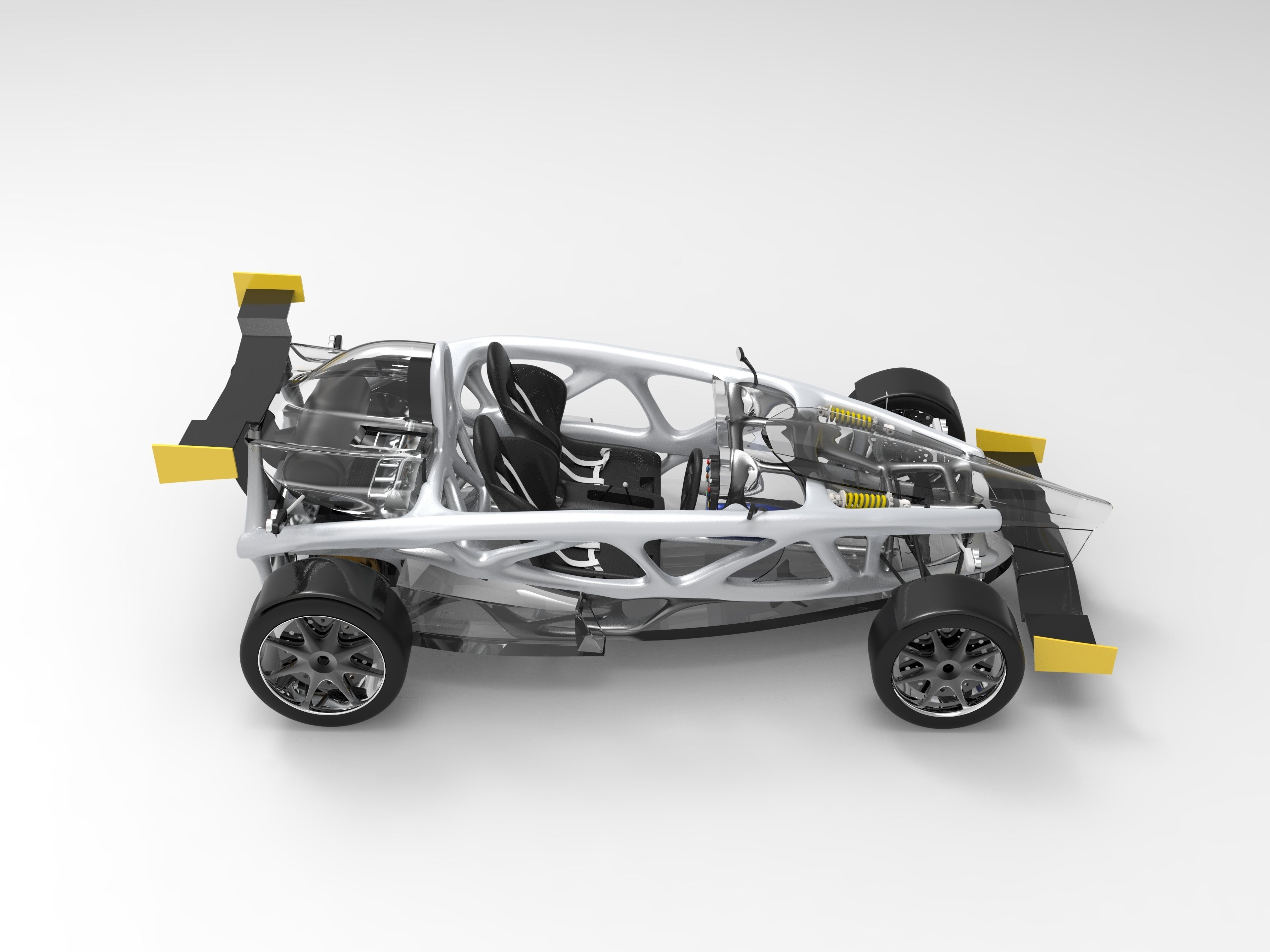 Ariel Atom generative design chassis 3D model | CGTrader