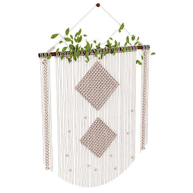 Macrame Decor 3D model | CGTrader