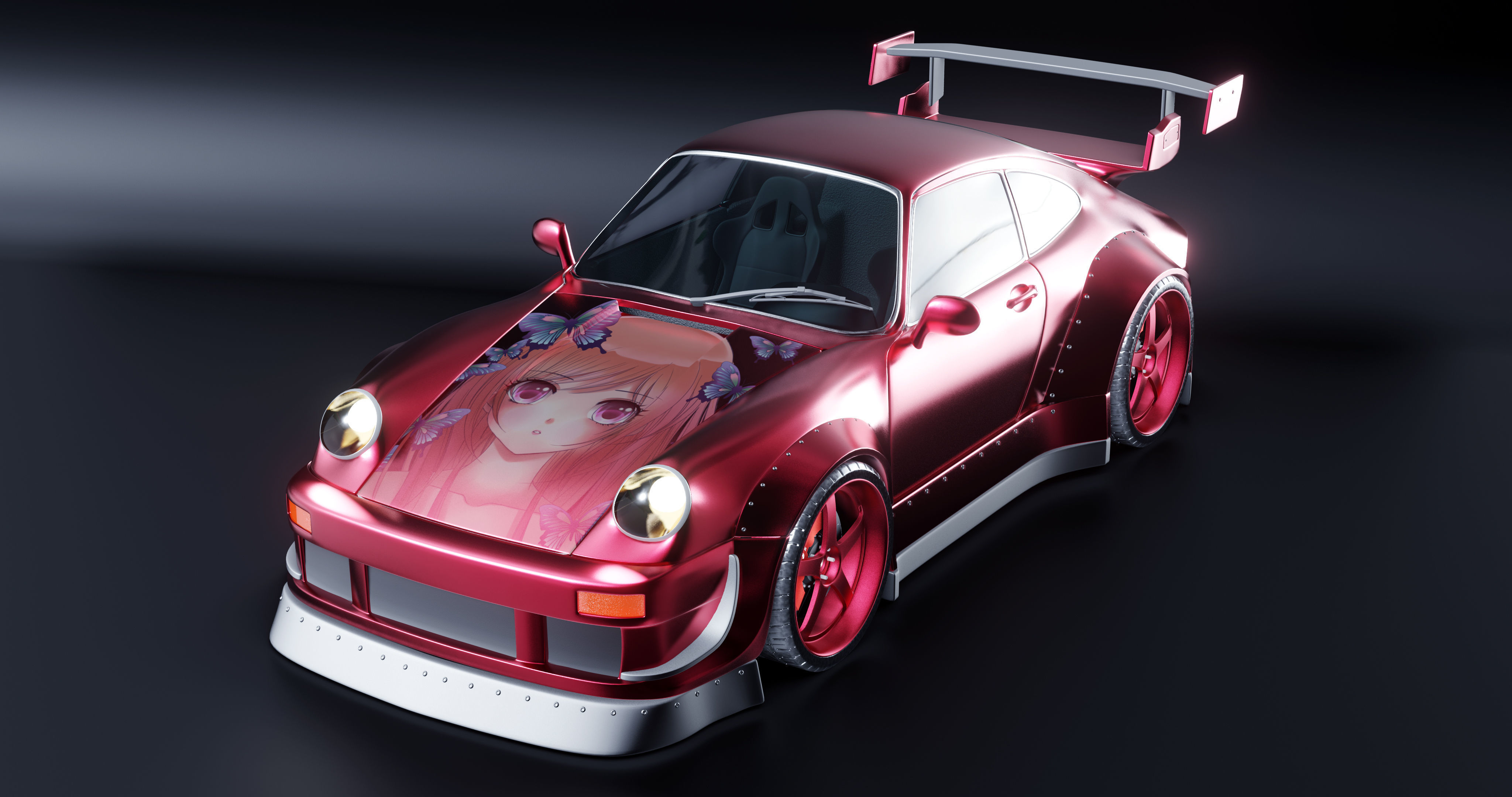 Porsche 930 rwb 3D model | CGTrader