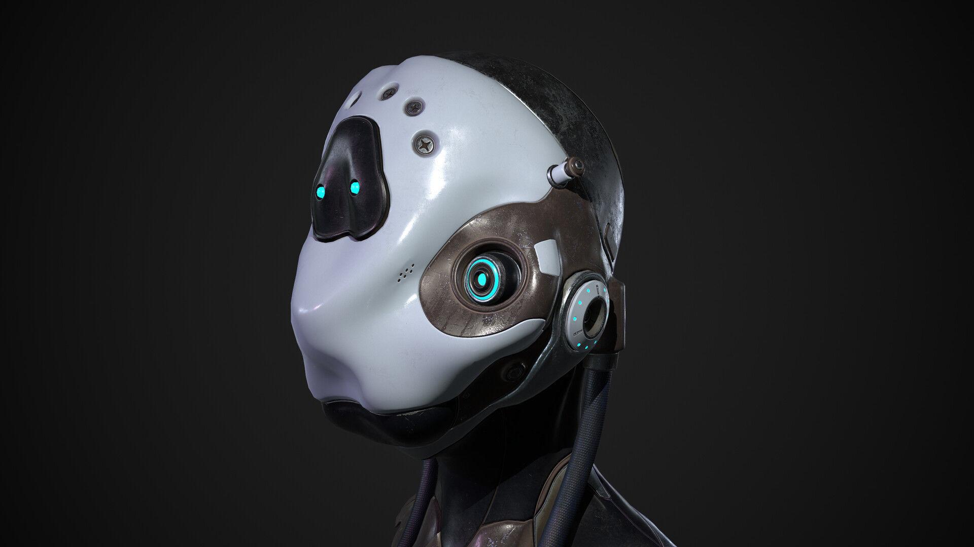 3D model Robot Head VR / AR / low-poly | CGTrader