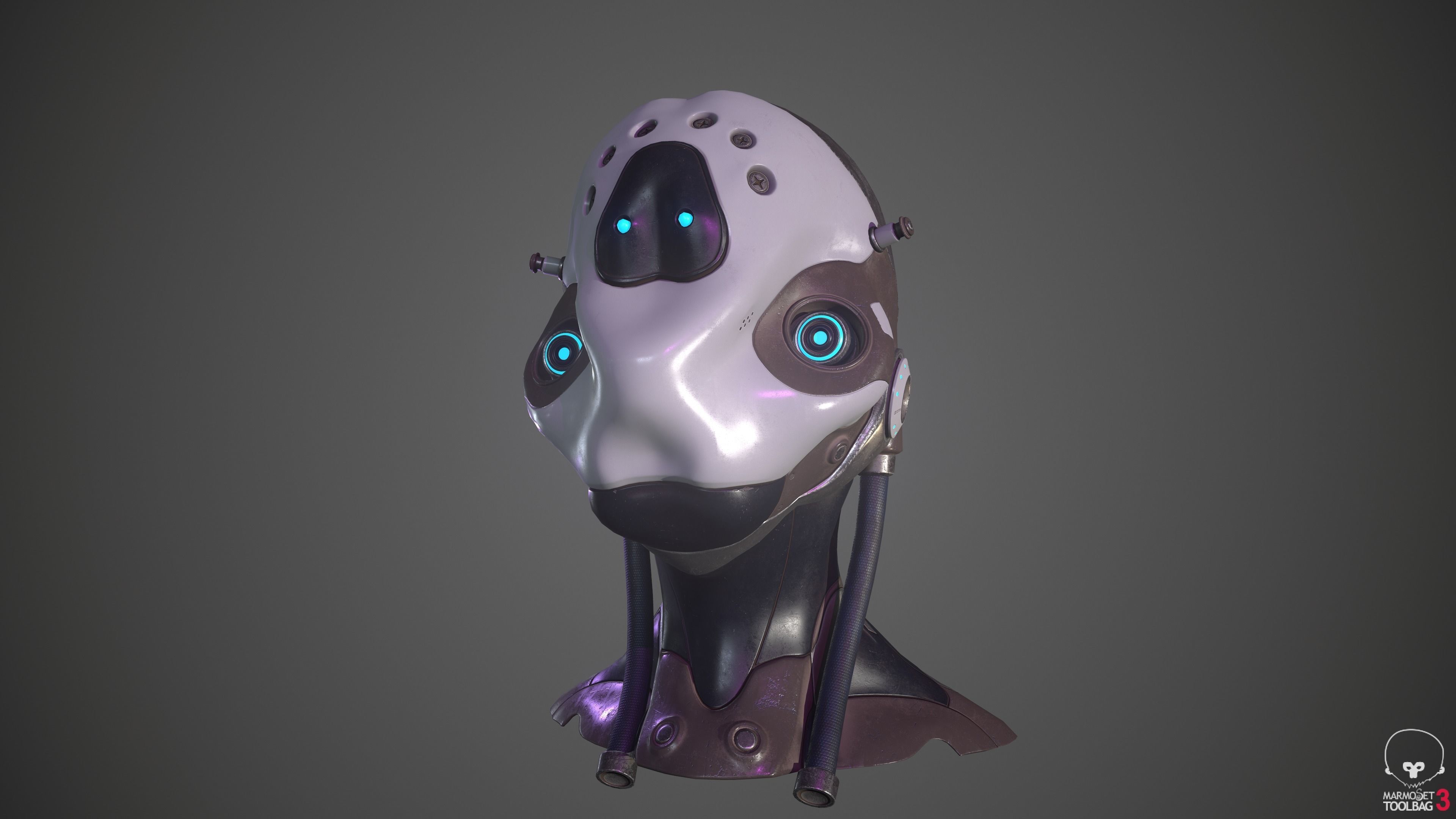 3D model Robot Head VR / AR / low-poly | CGTrader