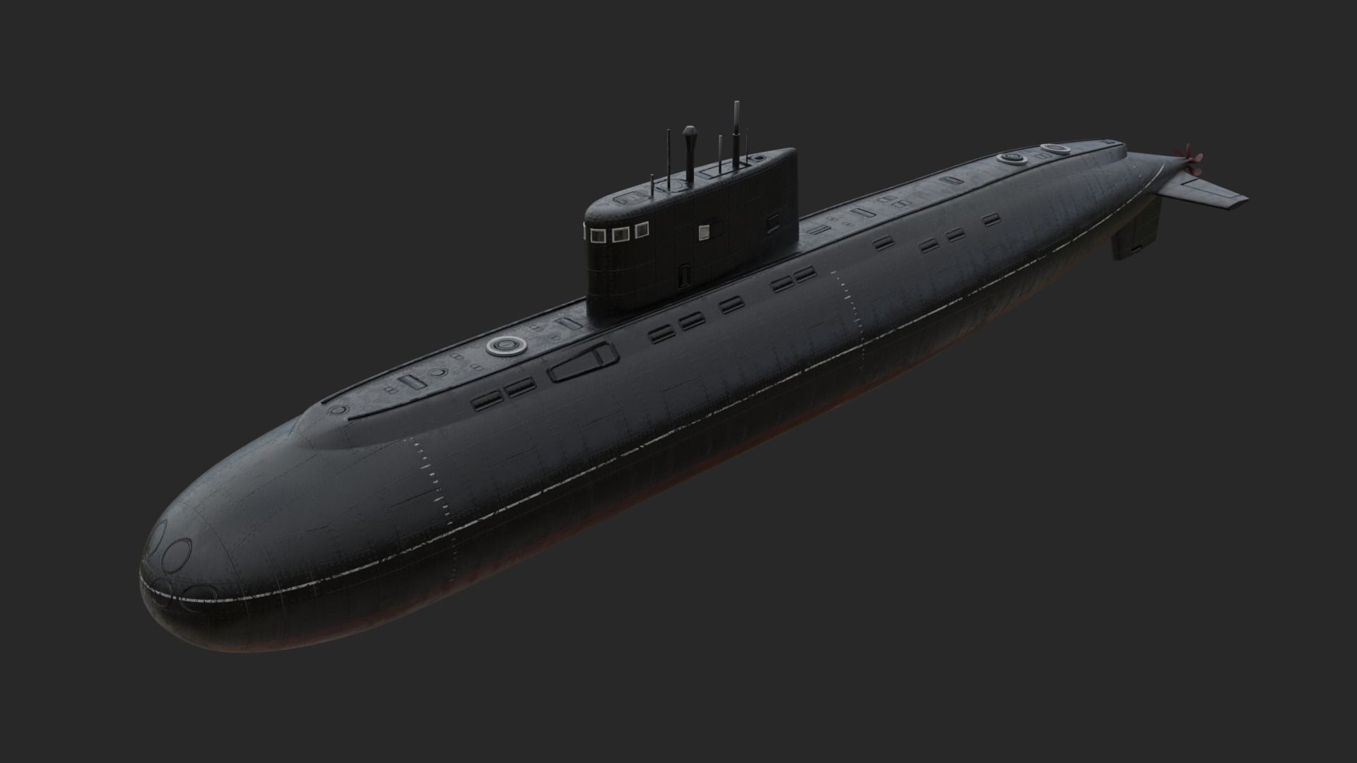 3D model Kilo-636 Class Submarine VR / AR / low-poly | CGTrader