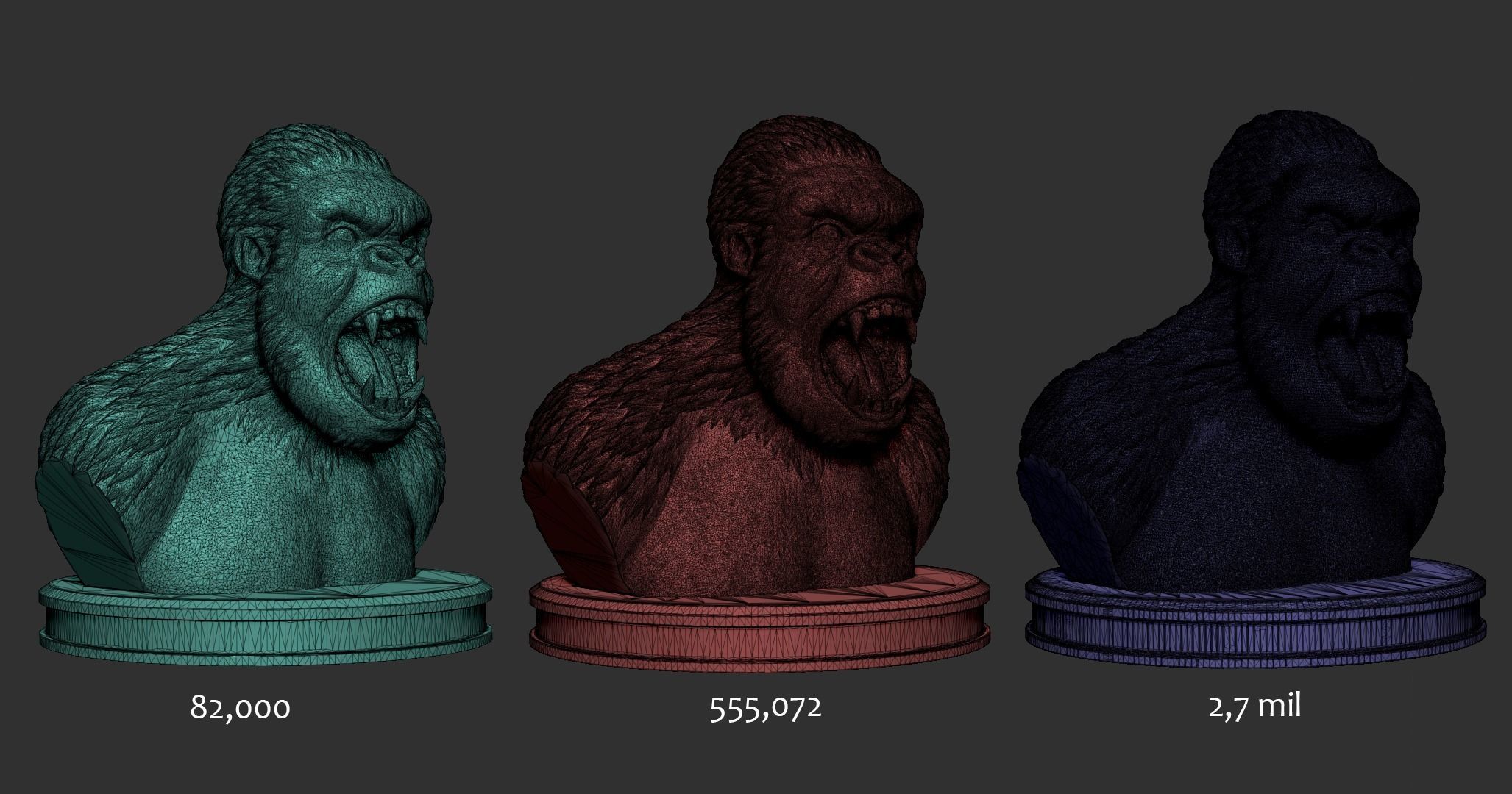 King Kong 3D model 3D printable | CGTrader