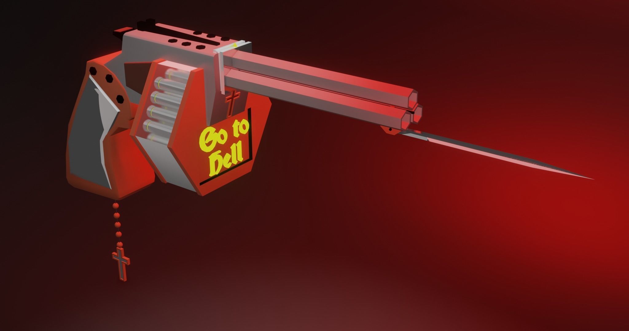 Holy Revolver free 3D model | CGTrader