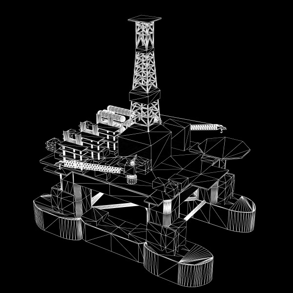 Offshore Oil Platform 3D model | CGTrader