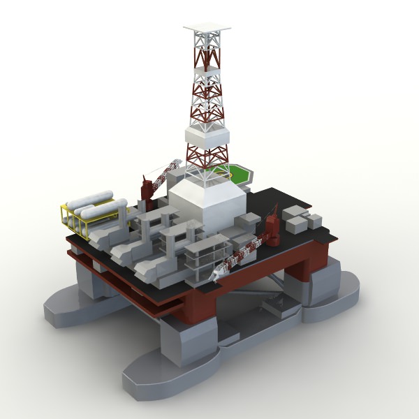 Offshore Oil Platform 3D model | CGTrader