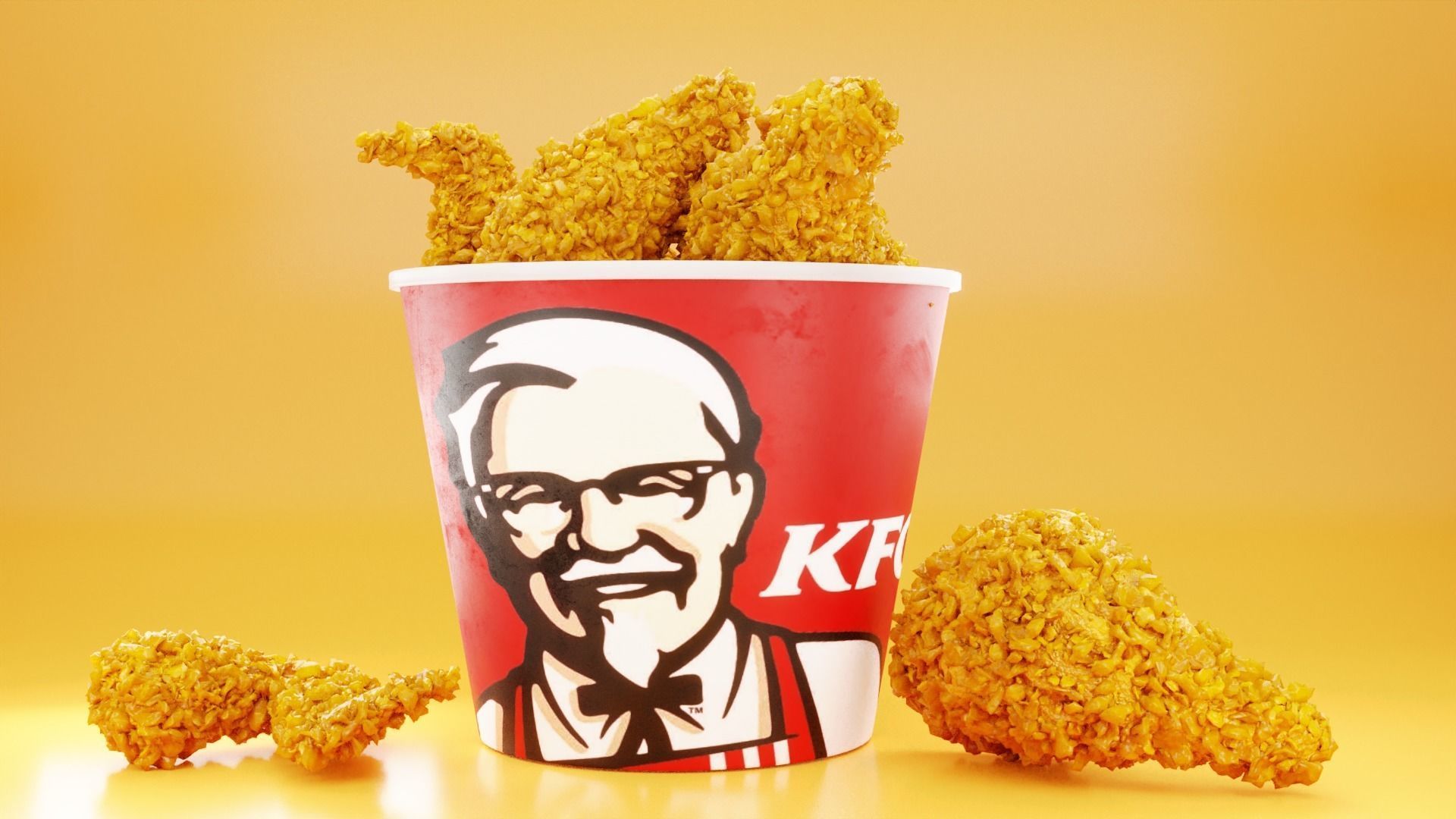 KFC FRIES AND CHICKEN 3D model | CGTrader