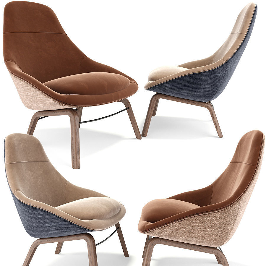 Naughtone Always Lounge Chair 3D model | CGTrader