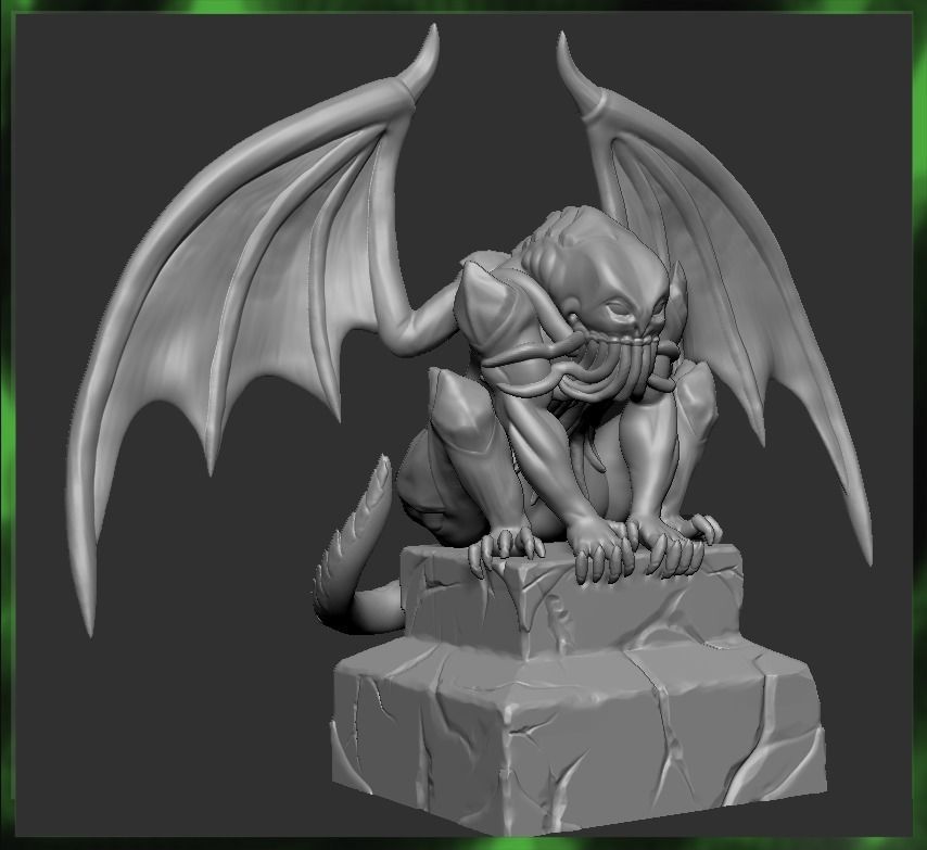 Cthulhu figure - Lovecraft 3D model 3D printable | CGTrader