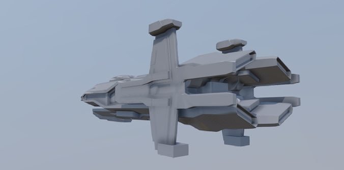 ztr starship 3D model | CGTrader