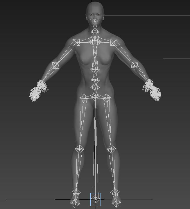 Synthetic humanoid female 3D model rigged | CGTrader