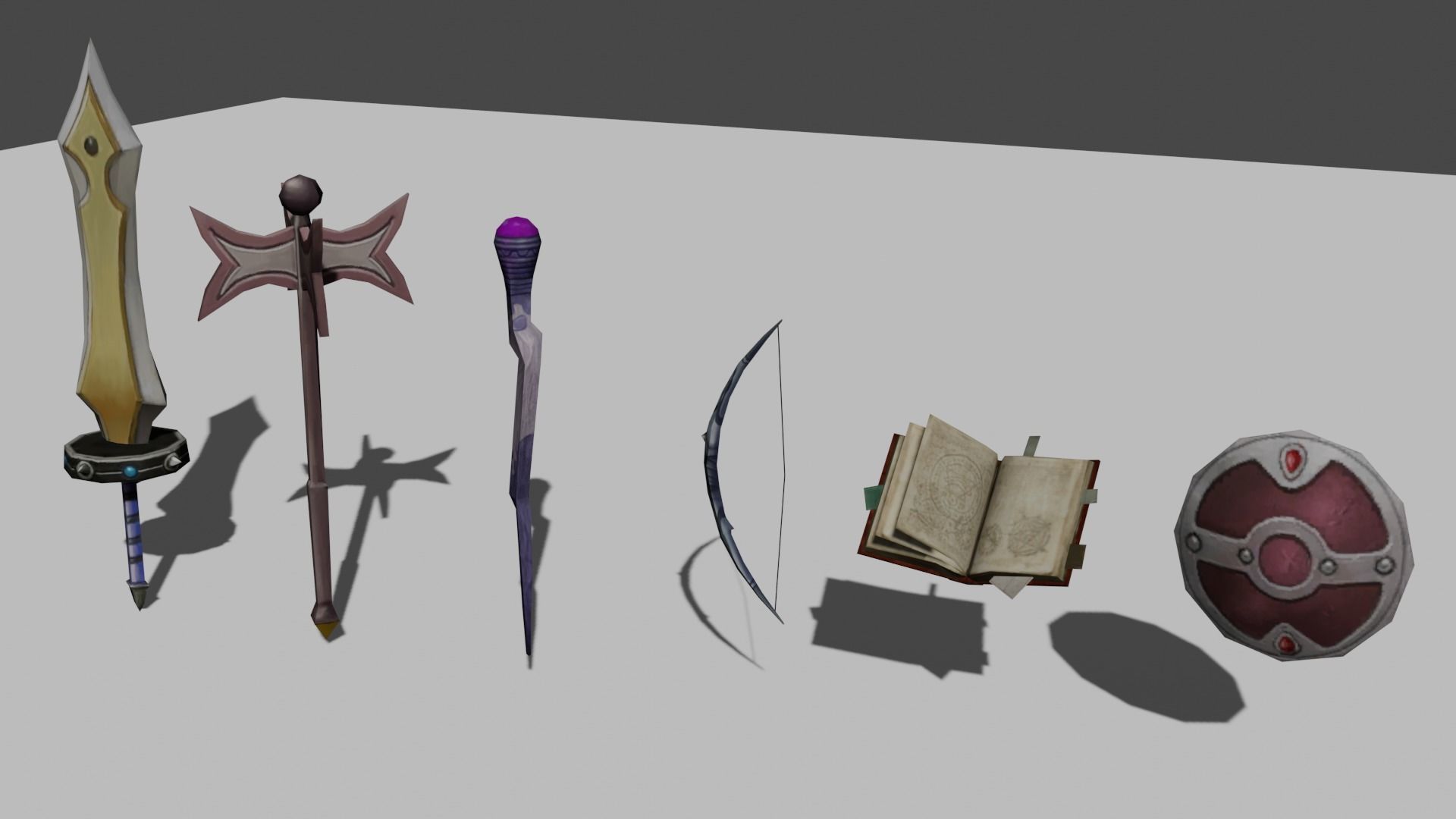 3D model Fantasy Weapon Stylized Pack VR / AR / low-poly | CGTrader