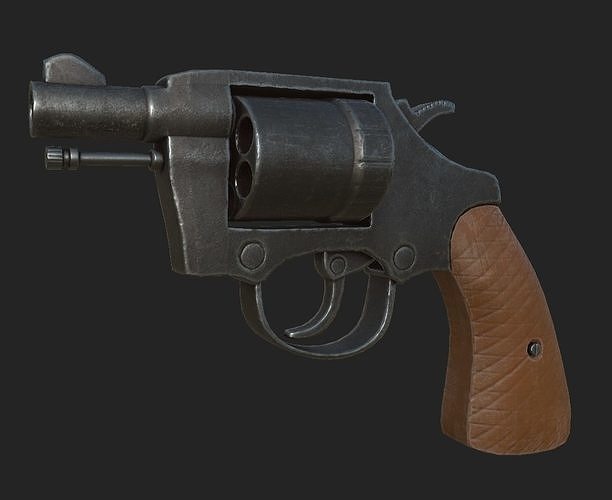 Revolver 2 free VR / AR / low-poly 3D model | CGTrader