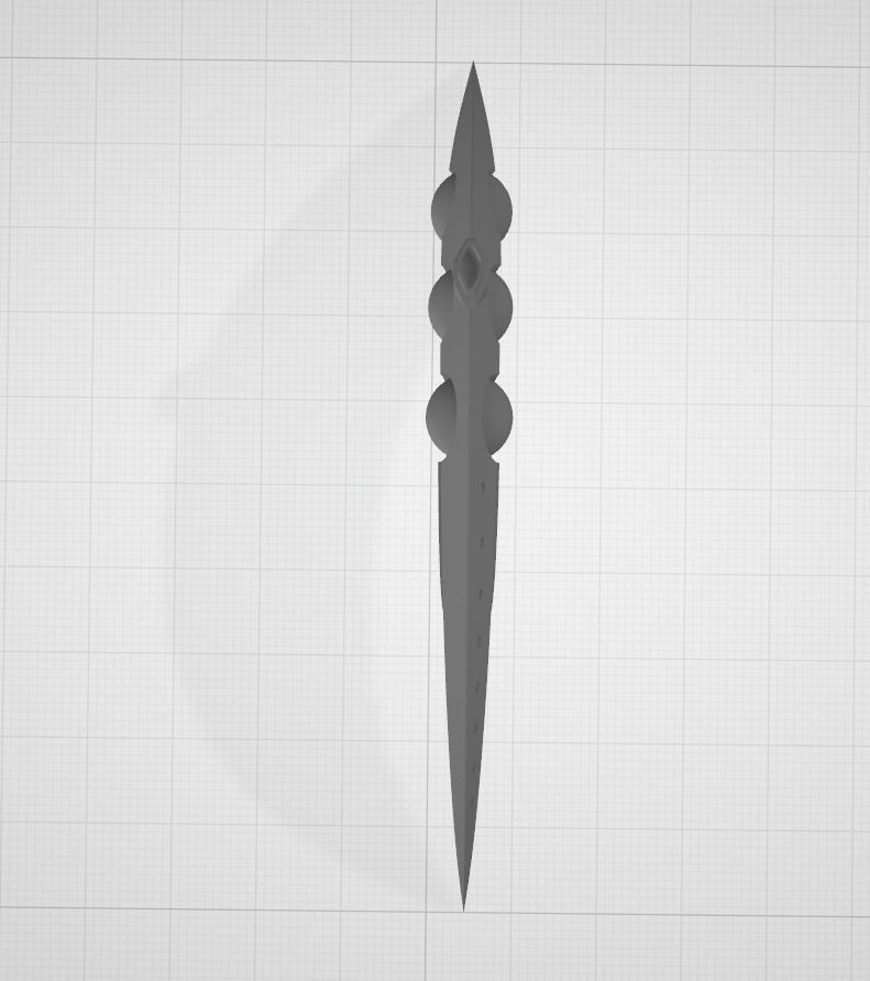 Zen aku flute dagger Power Rangers Wild Force 3D model 3D printable ...
