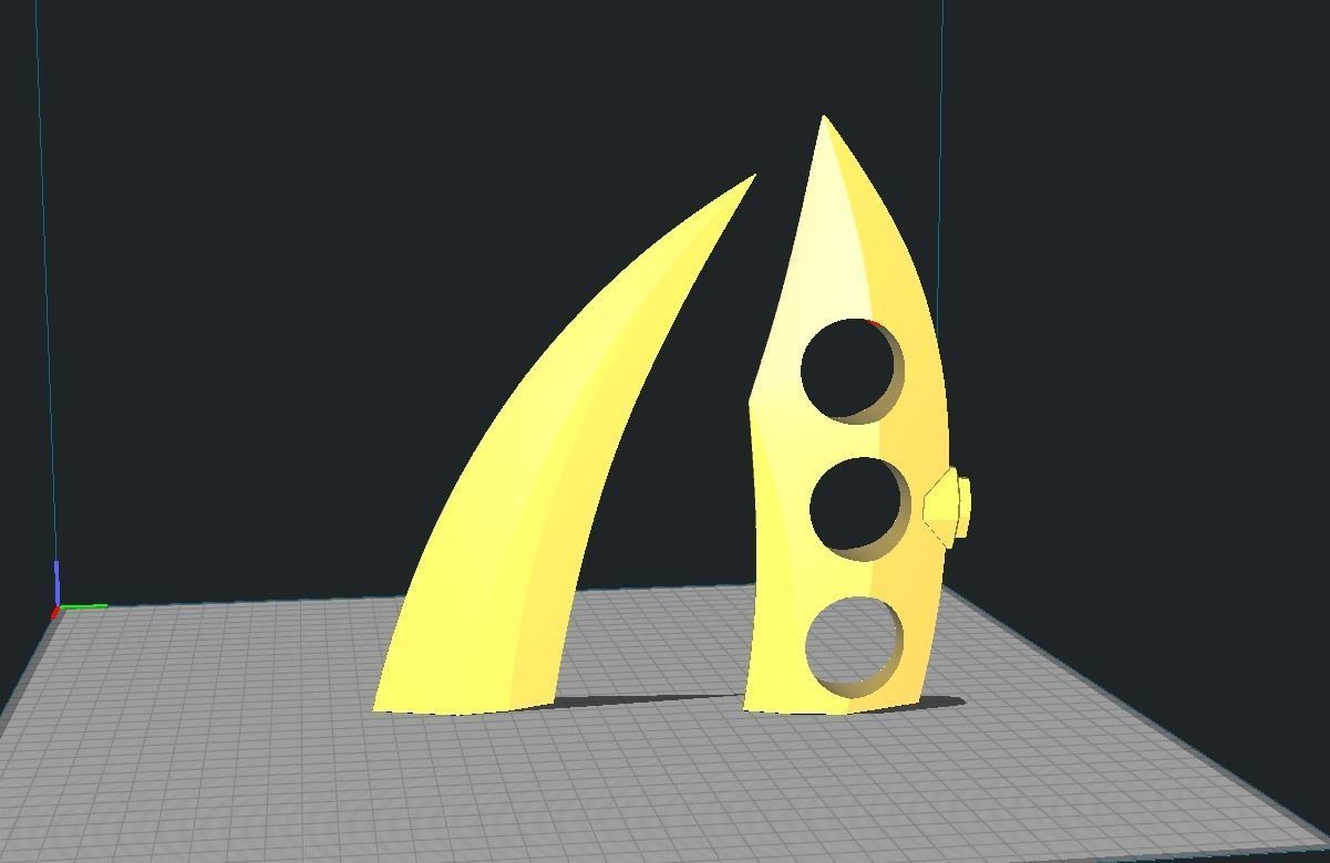 Zen aku flute dagger Power Rangers Wild Force 3D model 3D printable ...