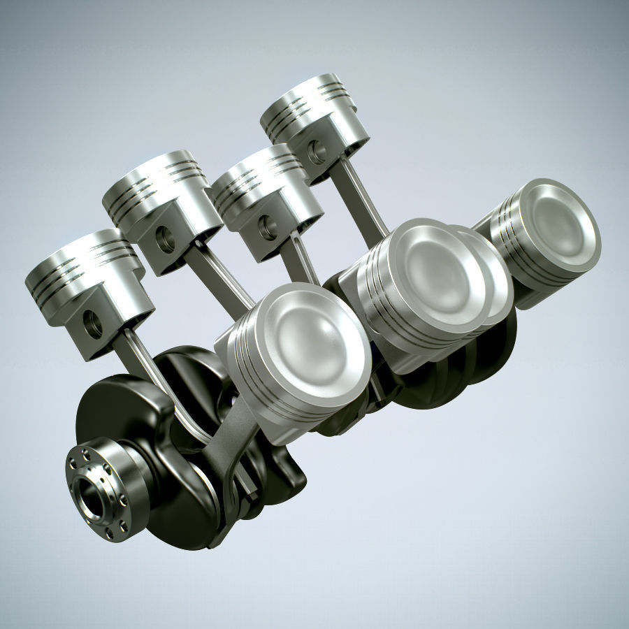 Animated V8 Engine Cylinders 3D model animated | CGTrader