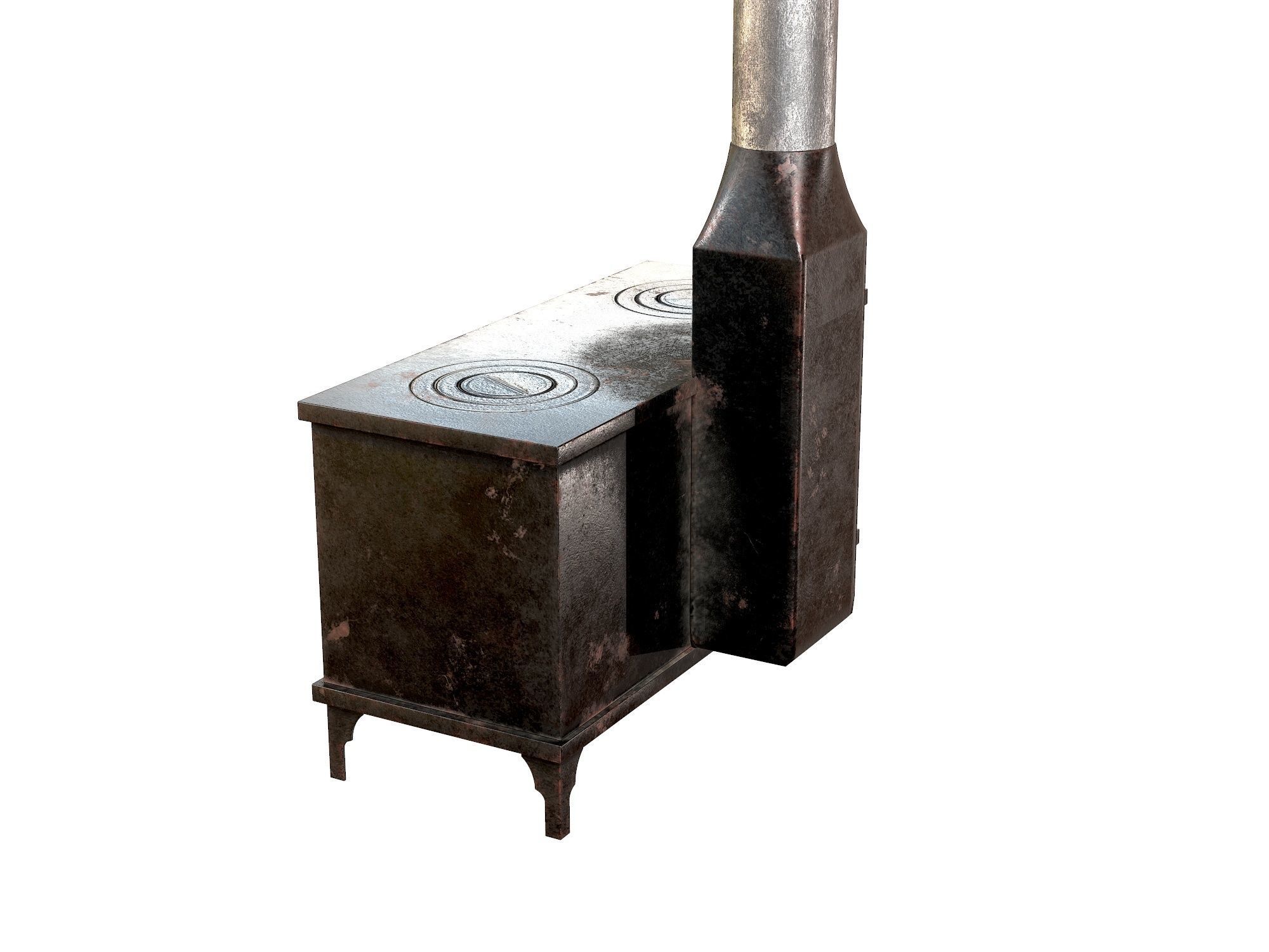 3D model Retro Rust Stoves Metal Heat VR / AR / low-poly | CGTrader