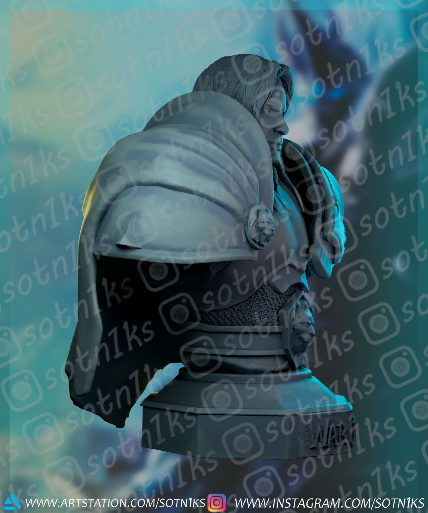 Arthas WoW 3D model 3D printable | CGTrader