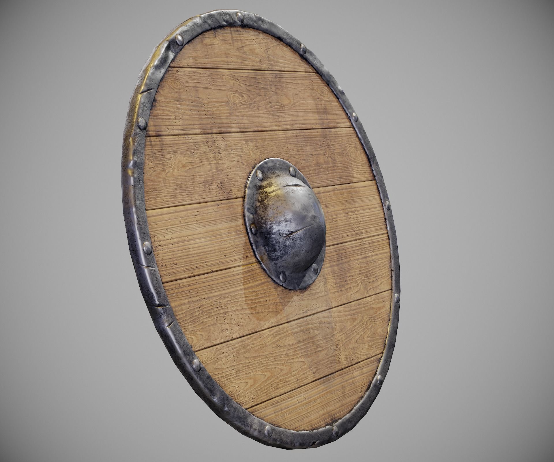 Round shield free VR / AR / low-poly 3D model | CGTrader