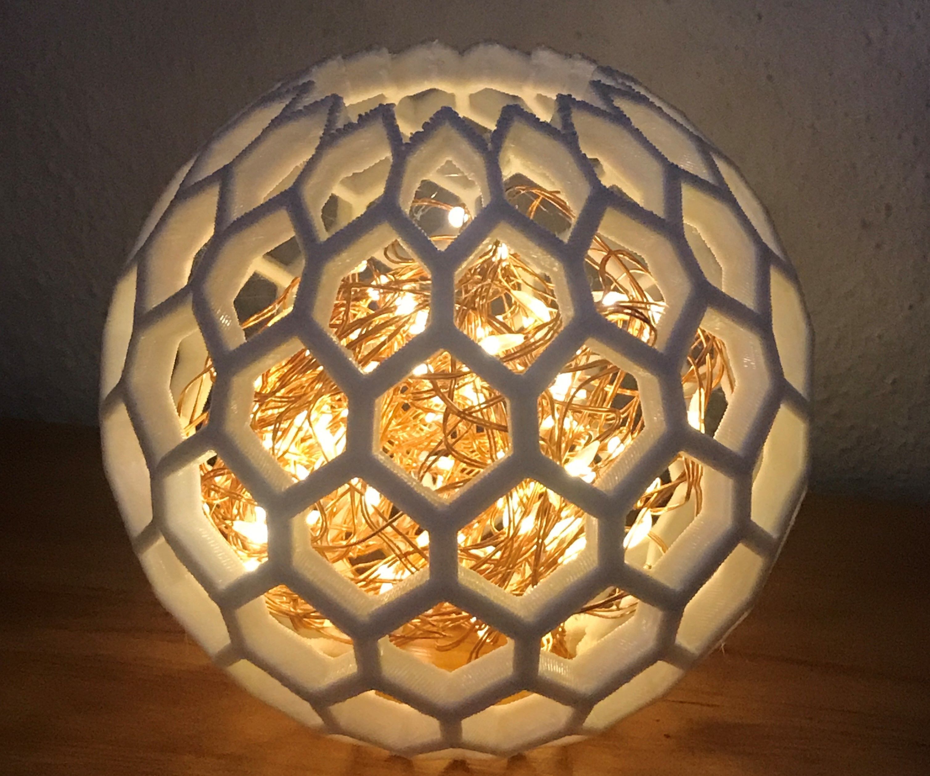 Shadow Light Lamp - hexagon 3D model 3D printable | CGTrader