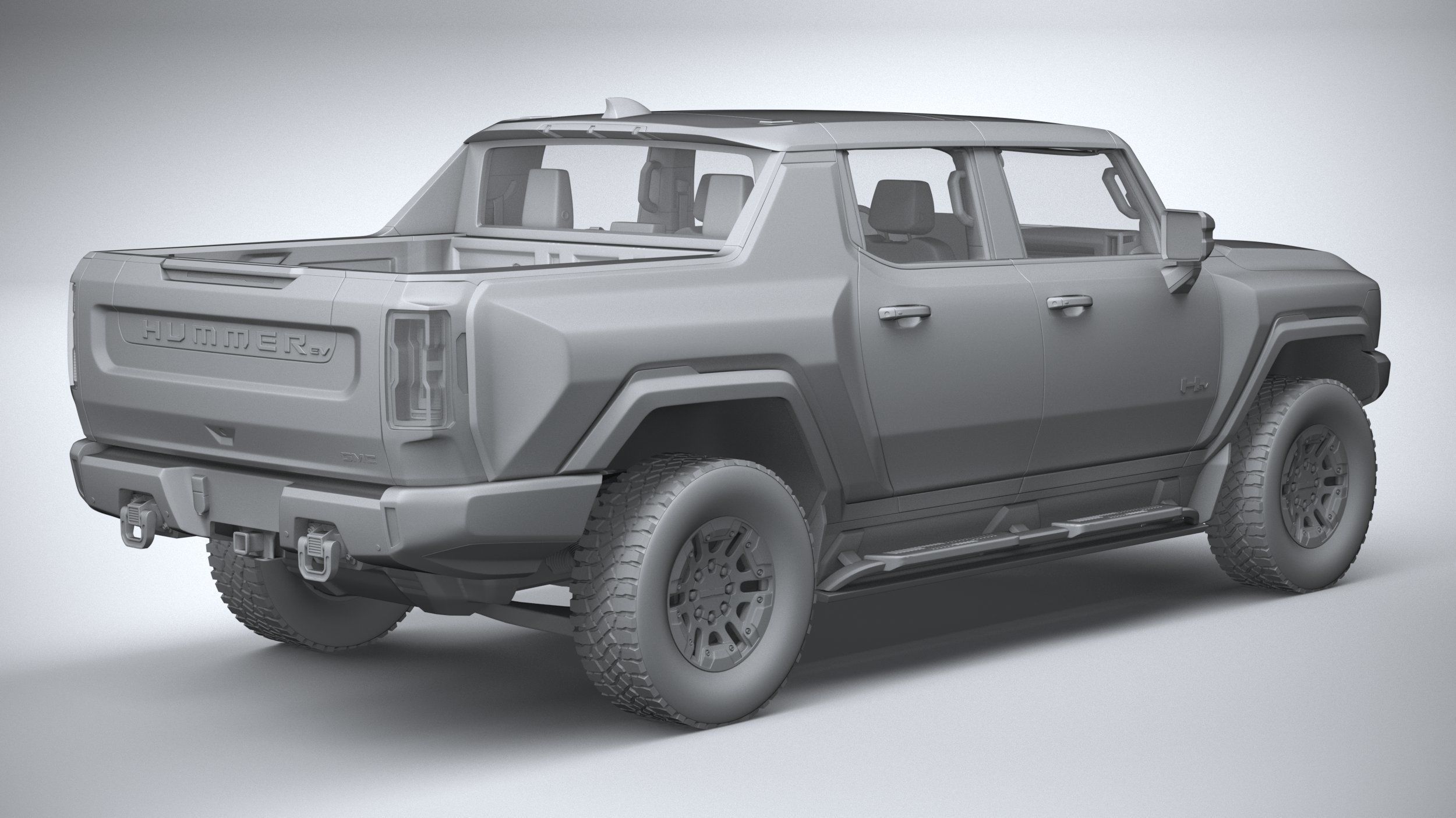 Hummer EV 2022 with interior 3D model | CGTrader