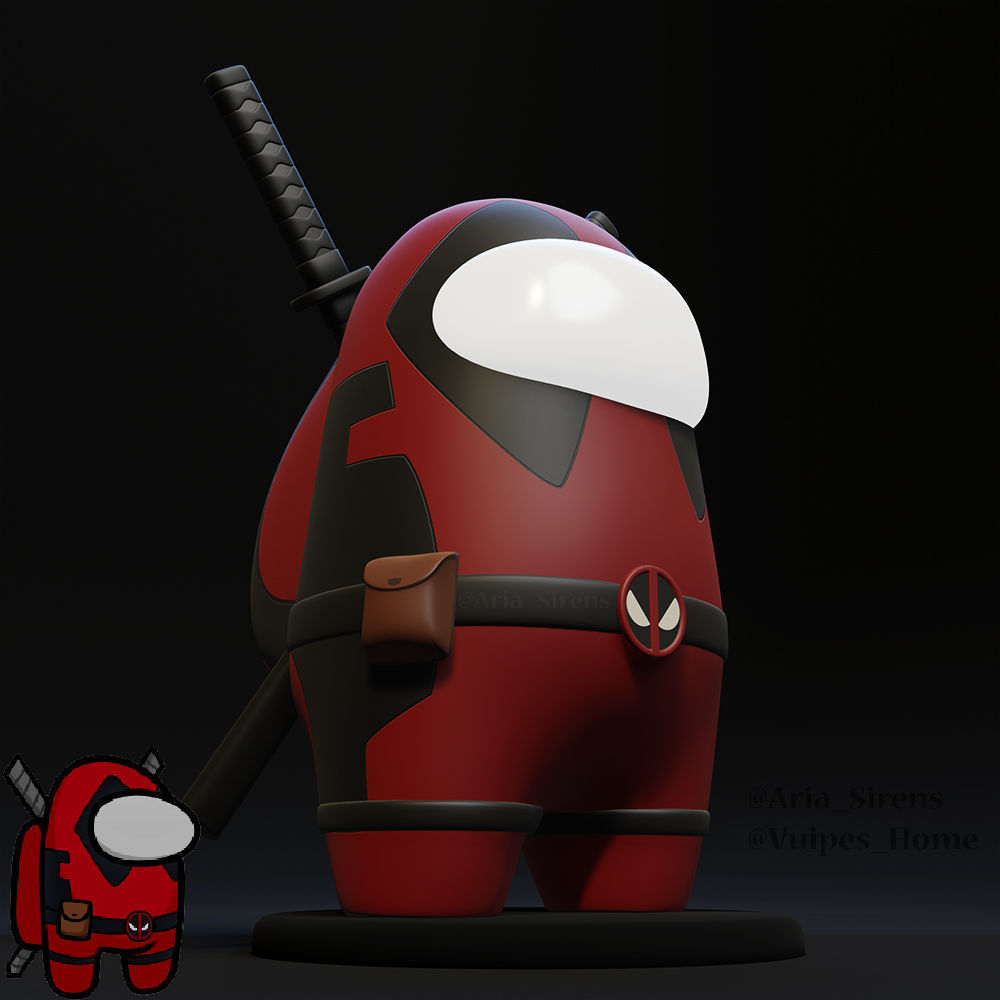 Deadpool Among Us 3D model | CGTrader