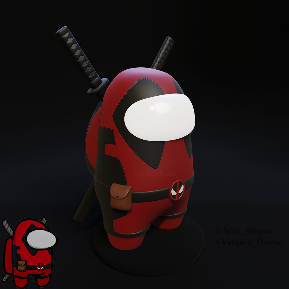 Deadpool Among Us 3D model | CGTrader