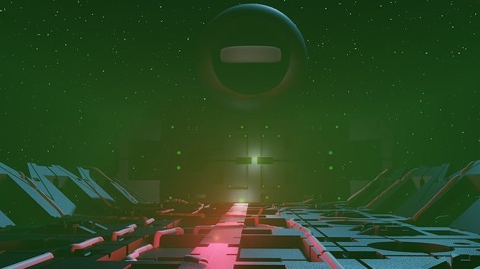 Sci-fi environment free 3D model | CGTrader