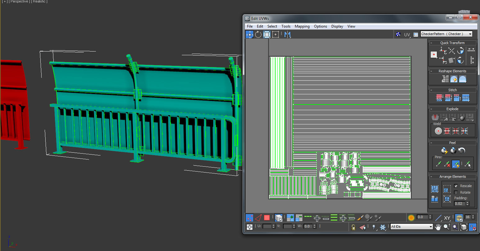 3D model Safety Railing VR / AR / low-poly | CGTrader