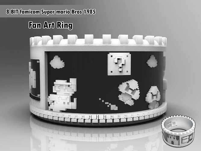 8 Bit Video Game Ring