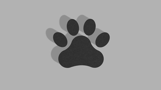 Dog paw 3D model 3D printable | CGTrader