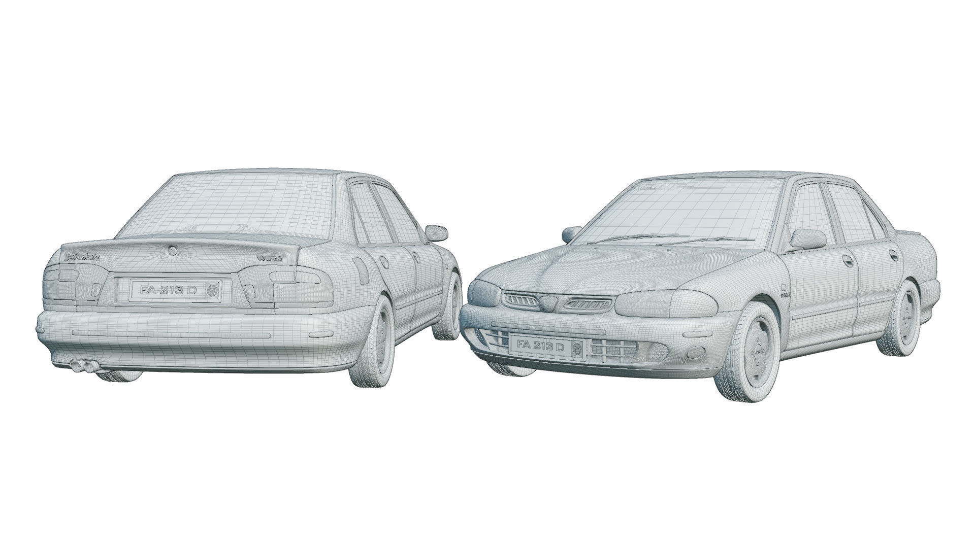 Proton Wira 3D model | CGTrader