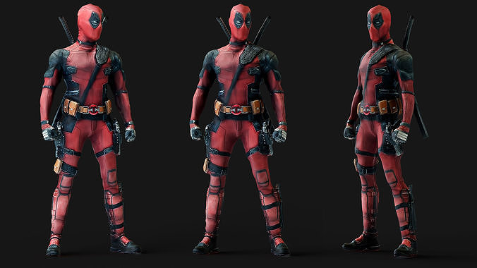 3D model Deadpool 3d Model Scan VR / AR / low-poly | CGTrader