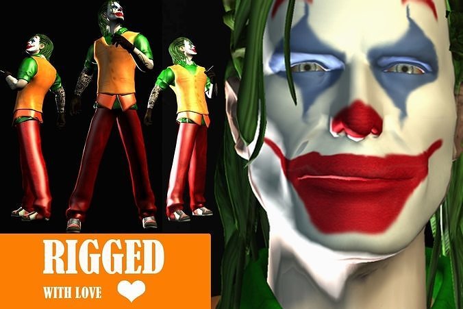 JOKER 3D model rigged | CGTrader
